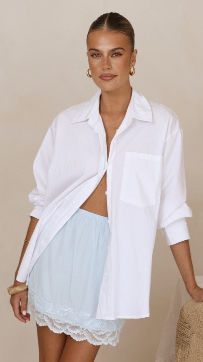 Davonne Lace Mini Skirt - Baby Blue - Buy Women's Skirts - Billy J