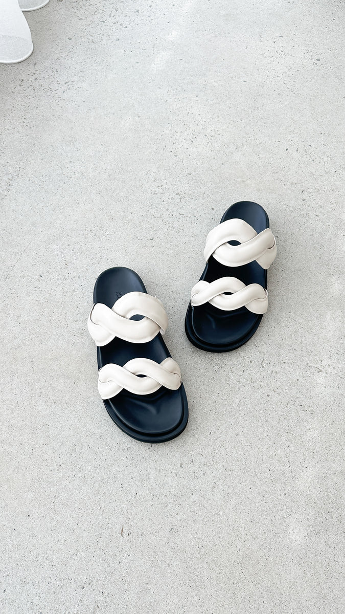 Pantone Slide - Bone Leather - Buy Women's Shoes - Billy J