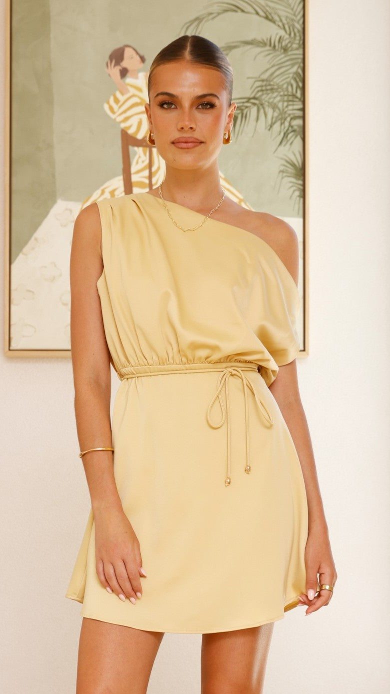 Prudence Mini Dress - Yellow - Buy Women's Mini Dresses - Billy J