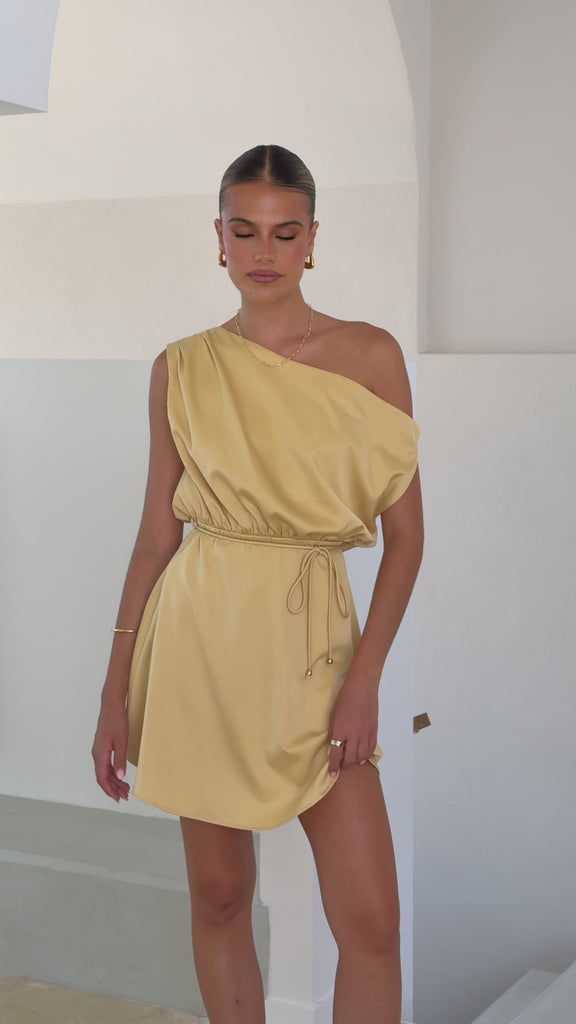 Prudence Mini Dress - Yellow - Buy Women's Mini Dresses - Billy J