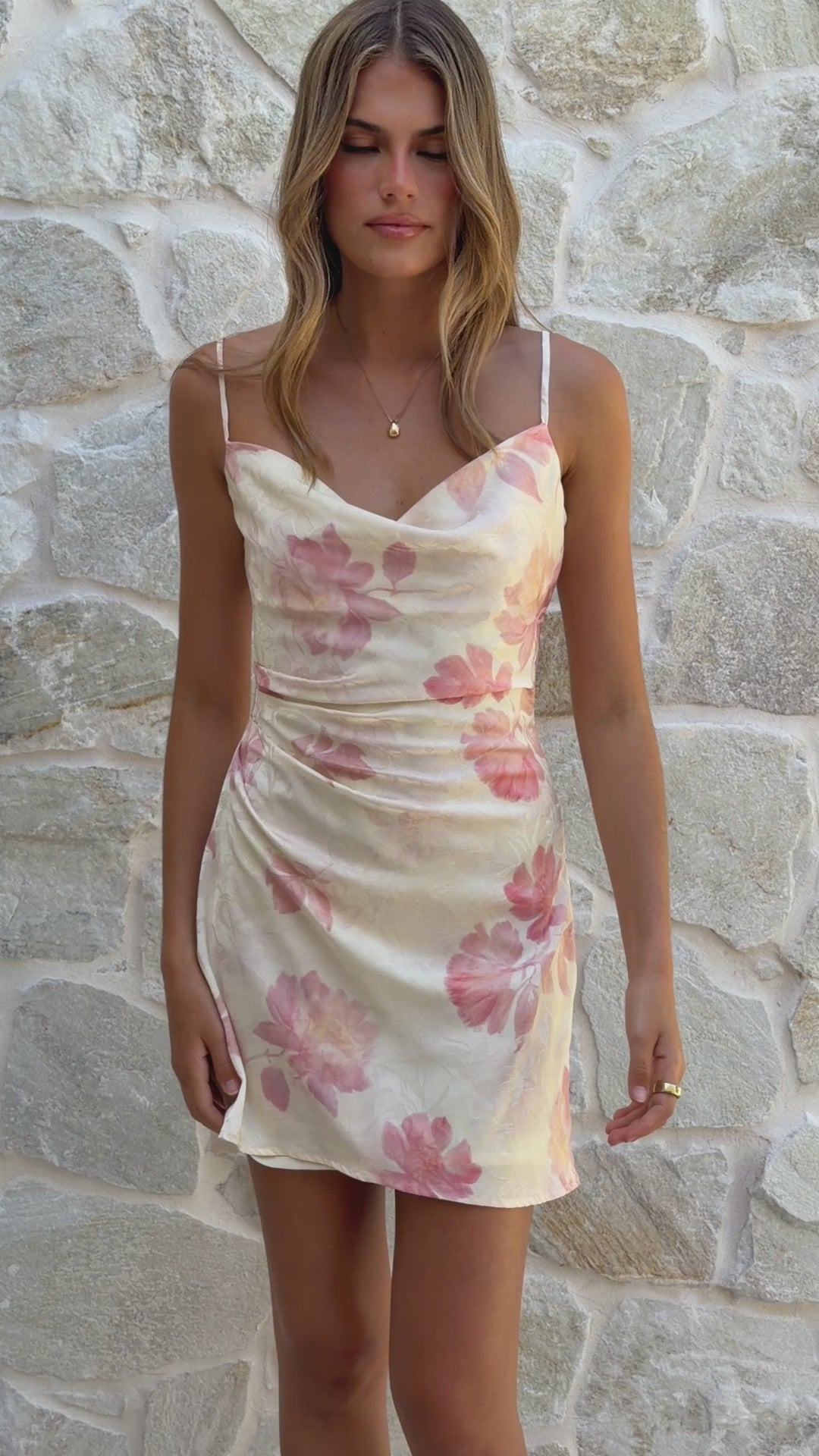 Athena Mini Dress - Pink Floral - Buy Women's Dresses - Billy J